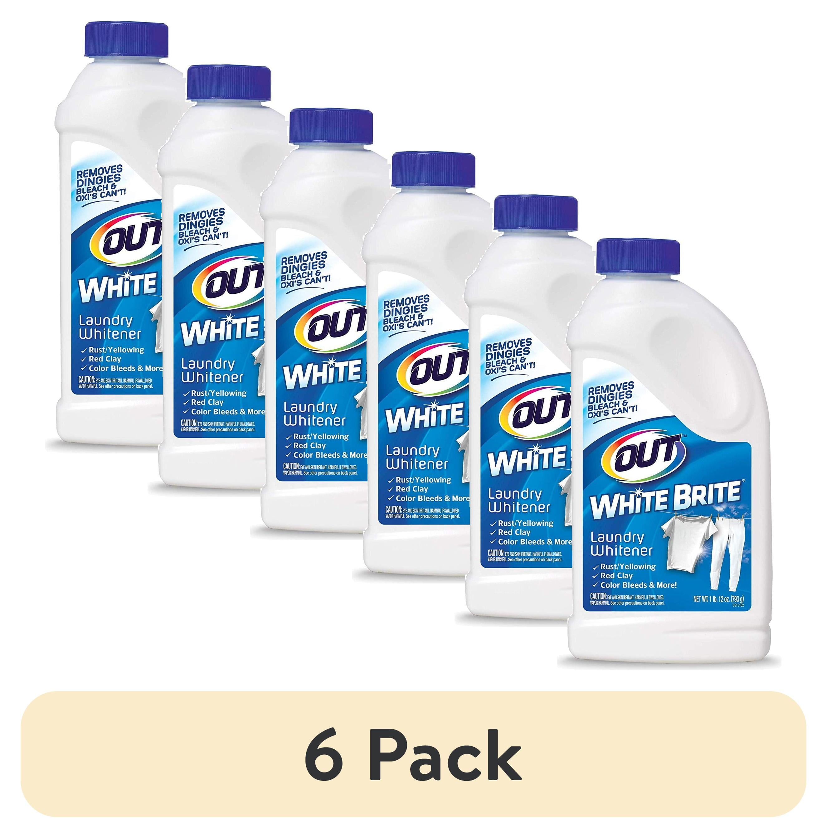 (6 pack) OUT White Brite Laundry Whitener, 1 lb. 12 oz. Bottle ...