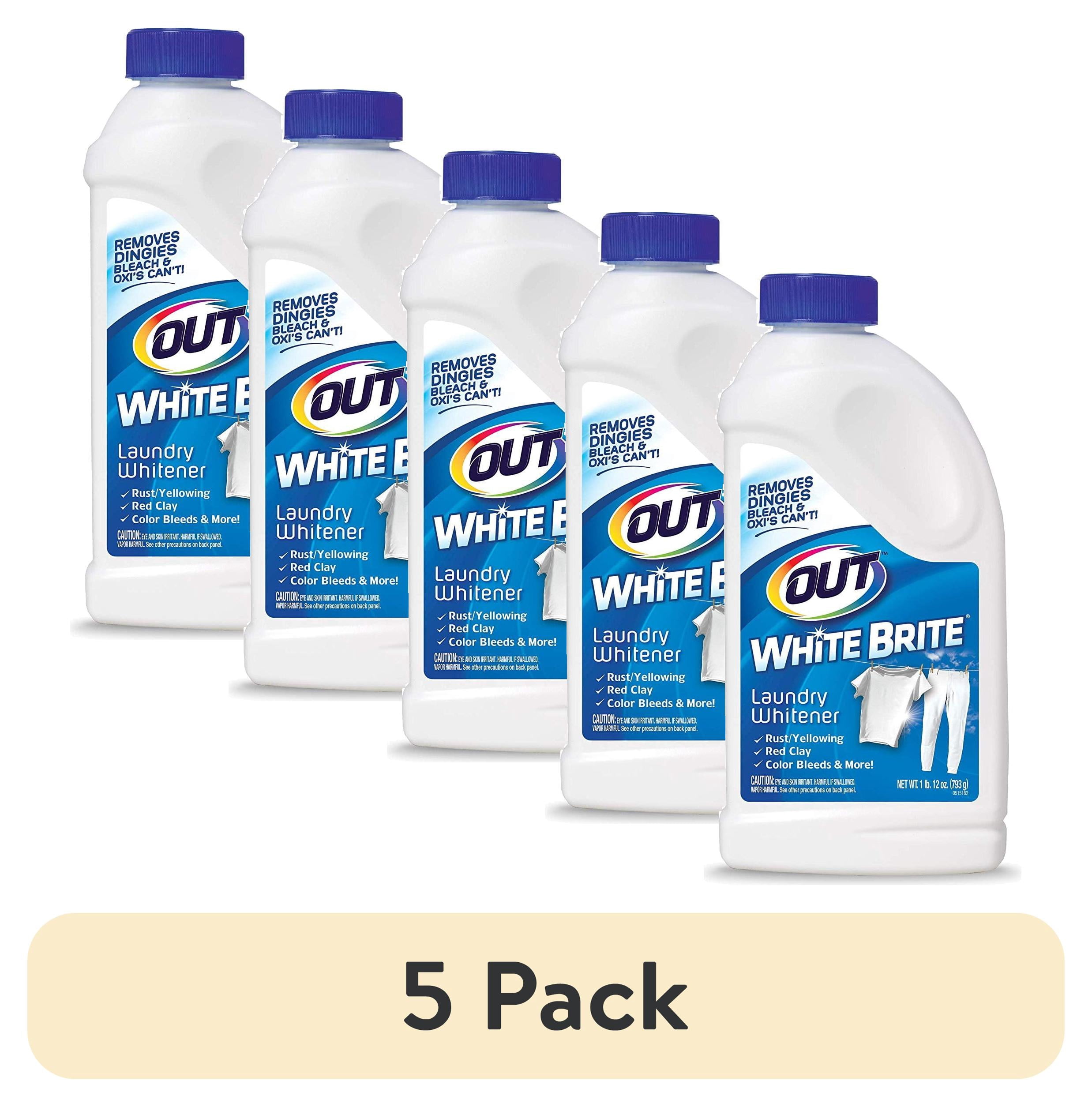 (5 pack) OUT White Brite Laundry Whitener, 1 lb. 12 oz. Bottle ...