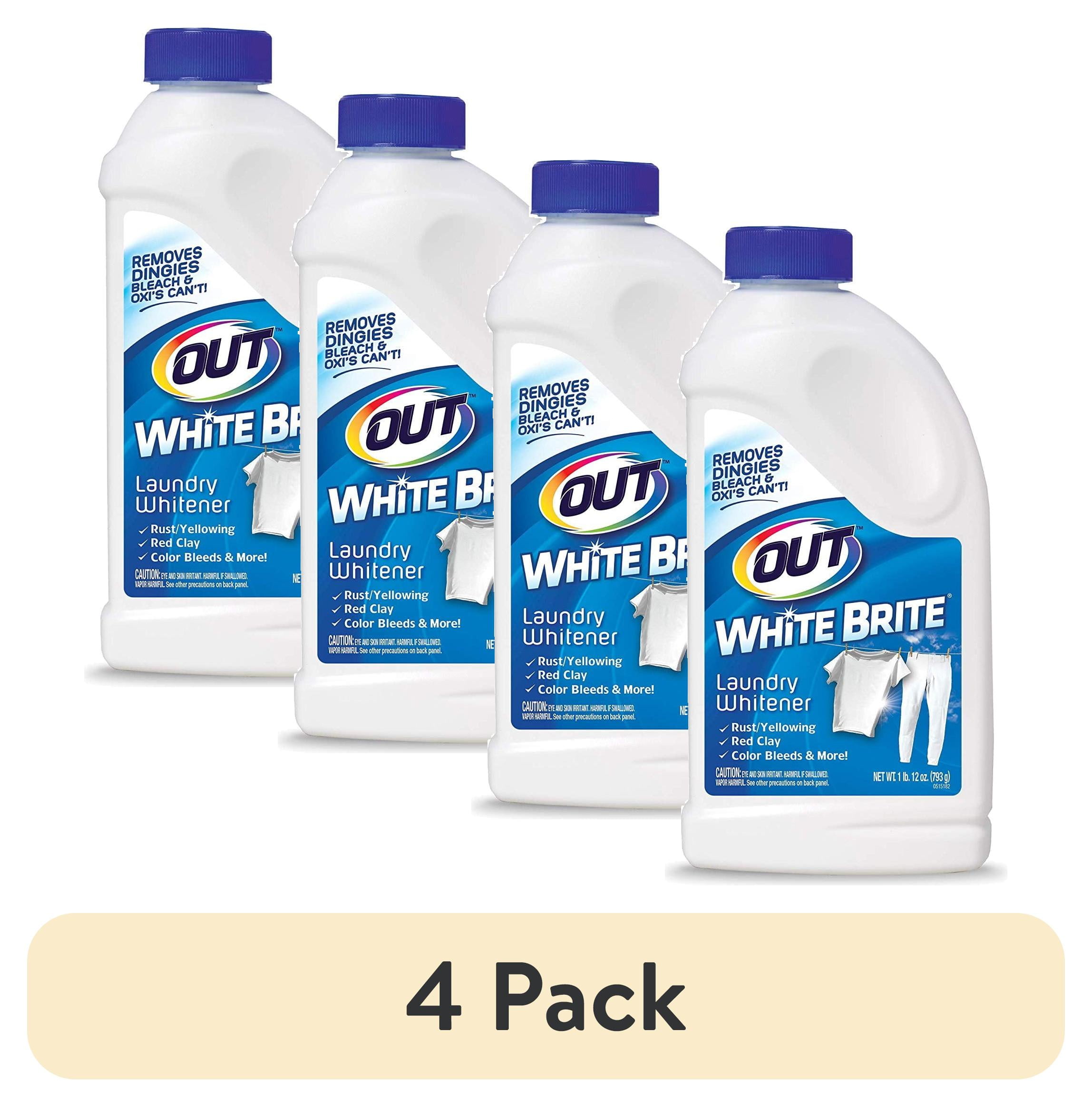 (4 pack) OUT White Brite Laundry Whitener, 1 lb. 12 oz. Bottle ...