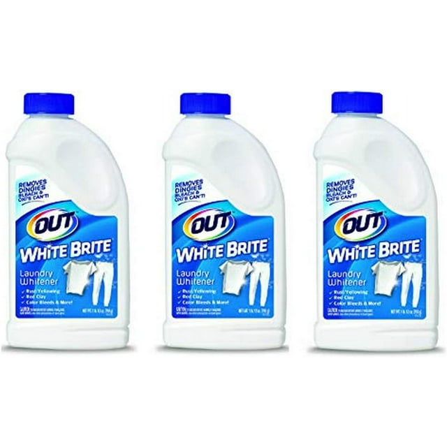 OUT White Brite Laundry Whitener Powder, 1 lb 12 oz, 3 Bottles ...