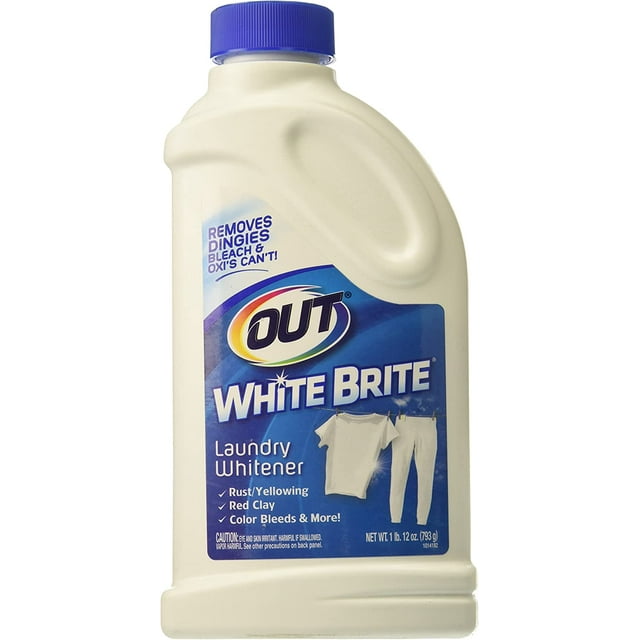 OUT White Brite Laundry Whitener, Removes Dinginess, Rust, Yellowing ...
