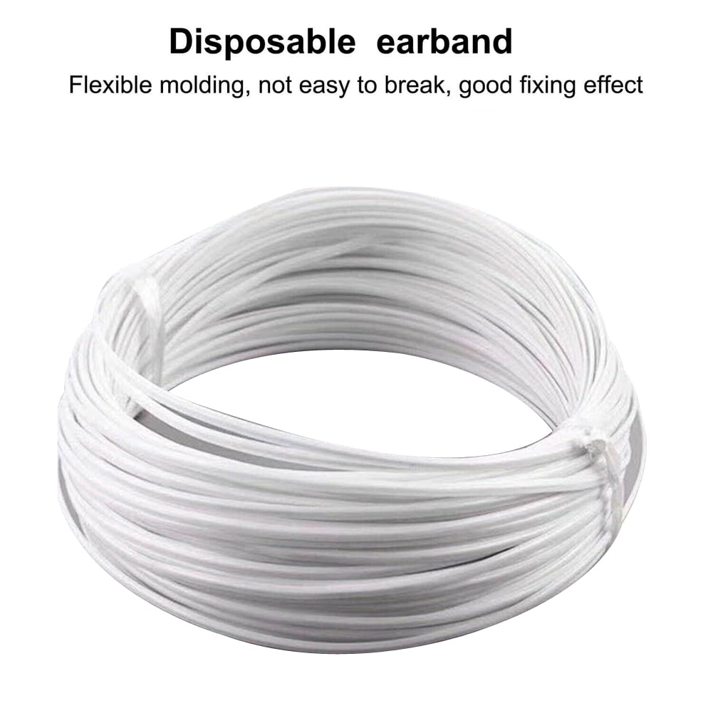 OUTAD 100M 3mm Round Elastic Thin Band Cord Craft Thread Stretch String ...