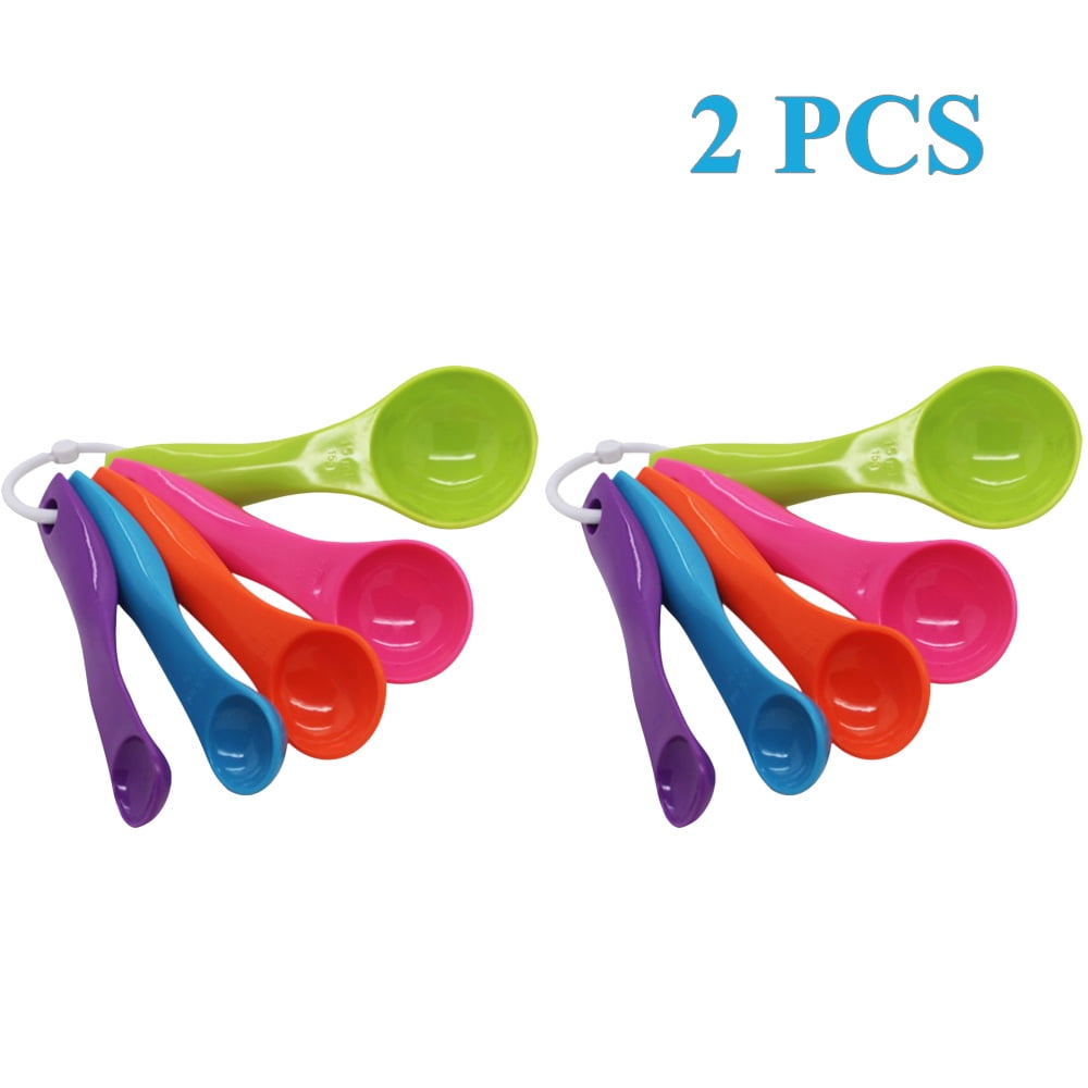 OUTAD 2 Set 10PCS Plastic Measuring Spoons Baking Tools Contains ...