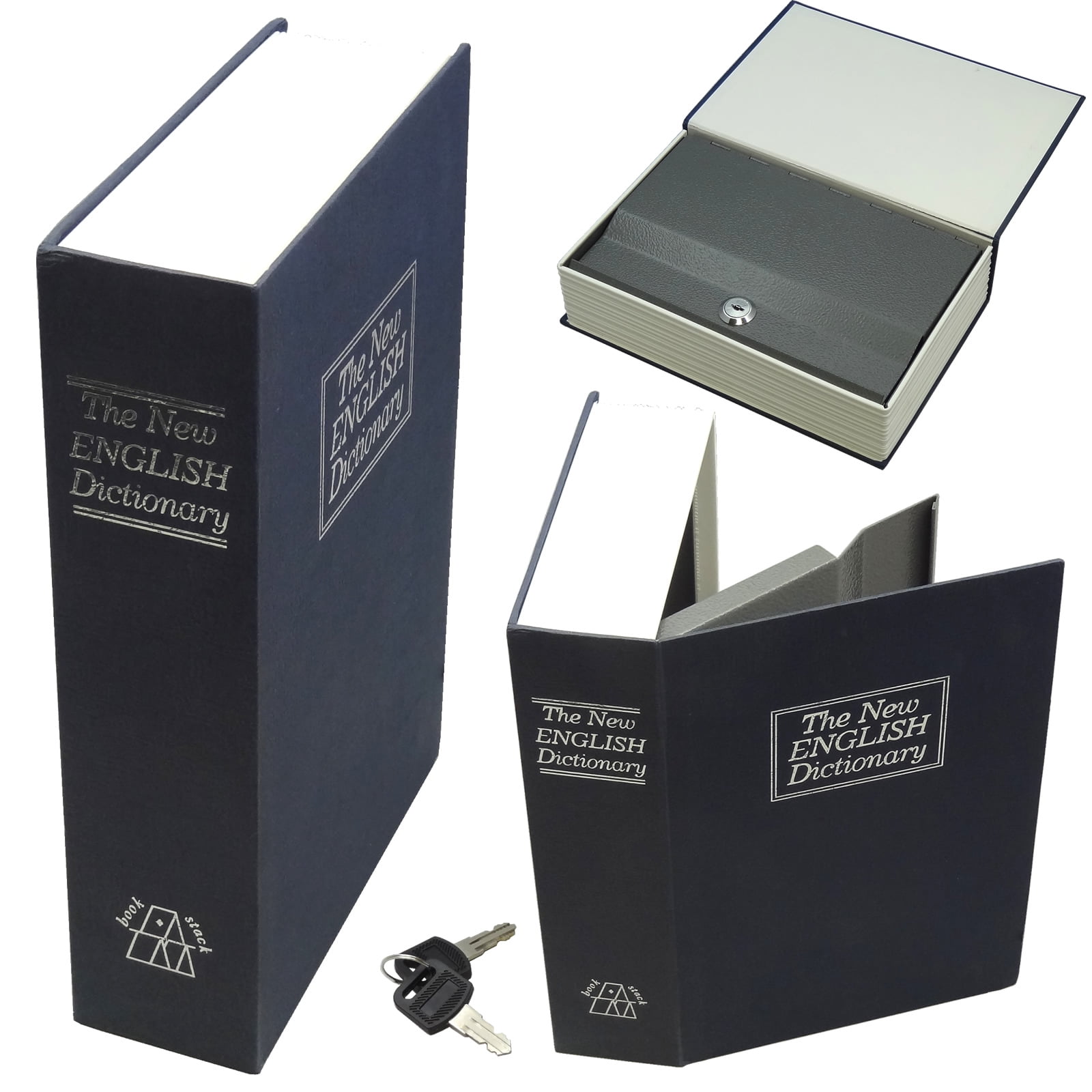 OUTAD Lockable Dictionary Book Safe, Large Blue Storage - Walmart.com