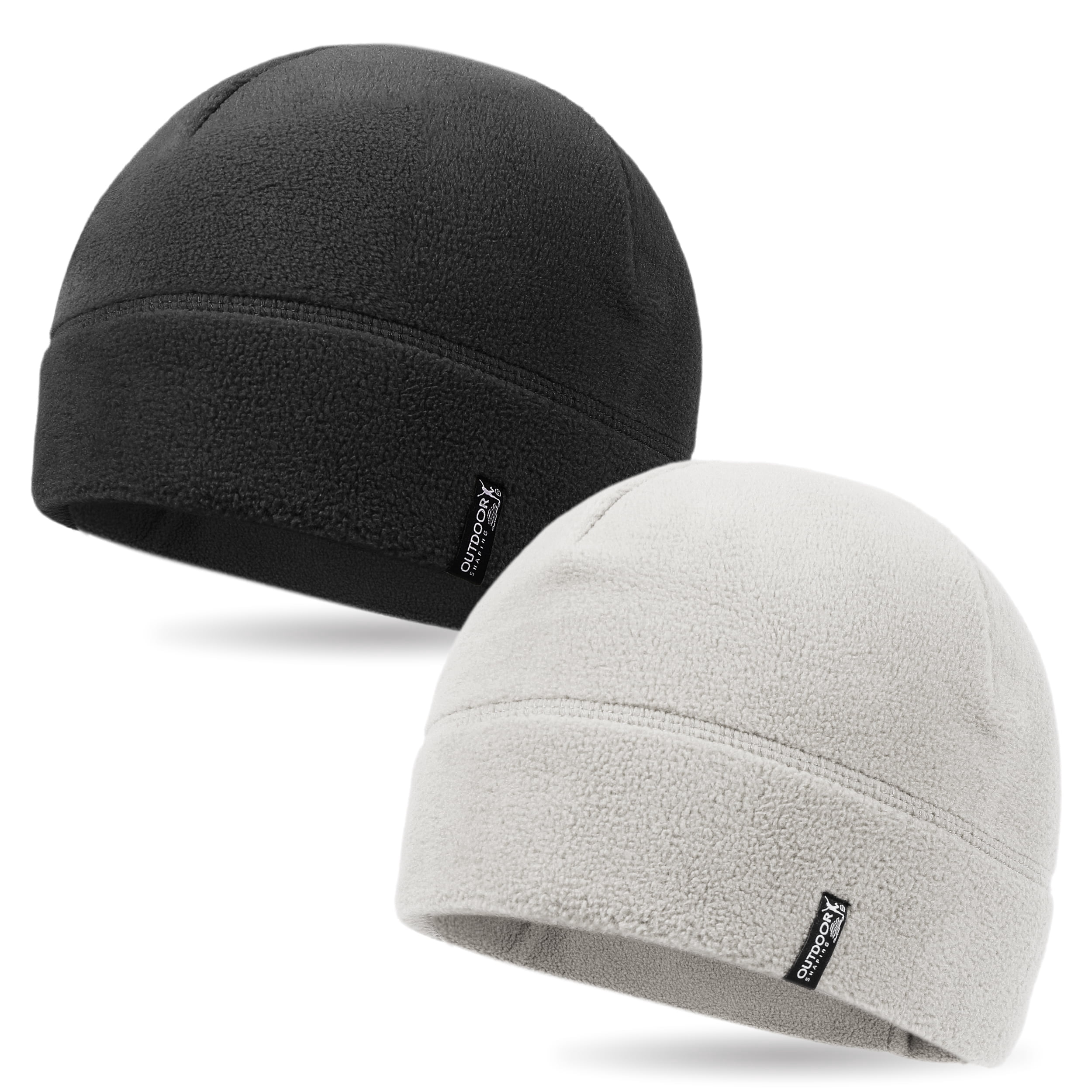 2 Pack Tactical Fleece Cap Winter Warm Beanie Military Army Watch Cap ...