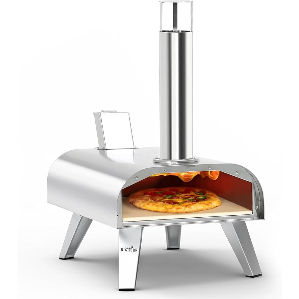 OUTDOORS 12" Multi-Fuel Outdoor Pizza Oven – 3-in-1 Wood-Fired, Gas ...