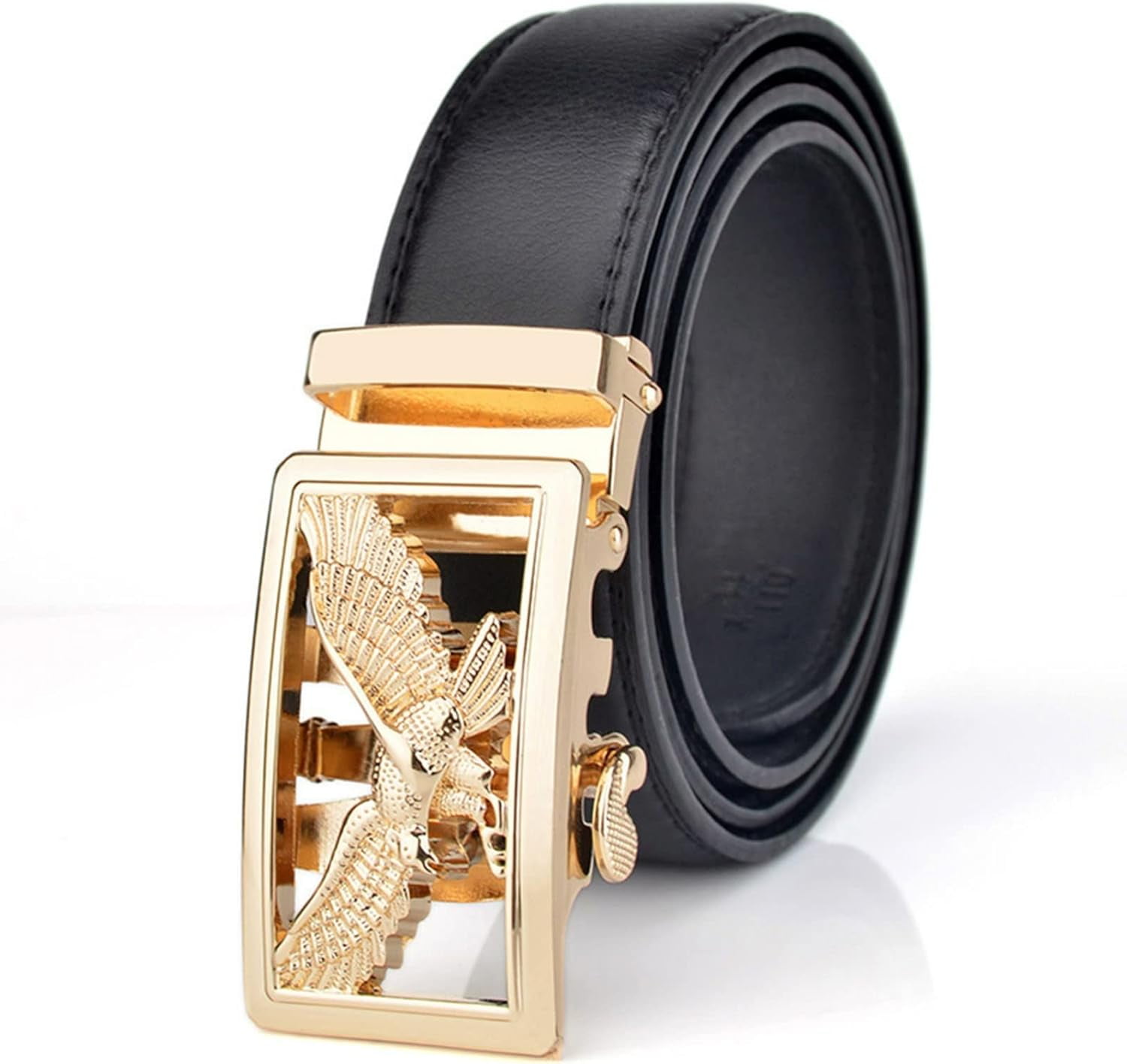 Men's Comfort Leather Ratchet Dress Jeans Belts Belt with Automatic ...