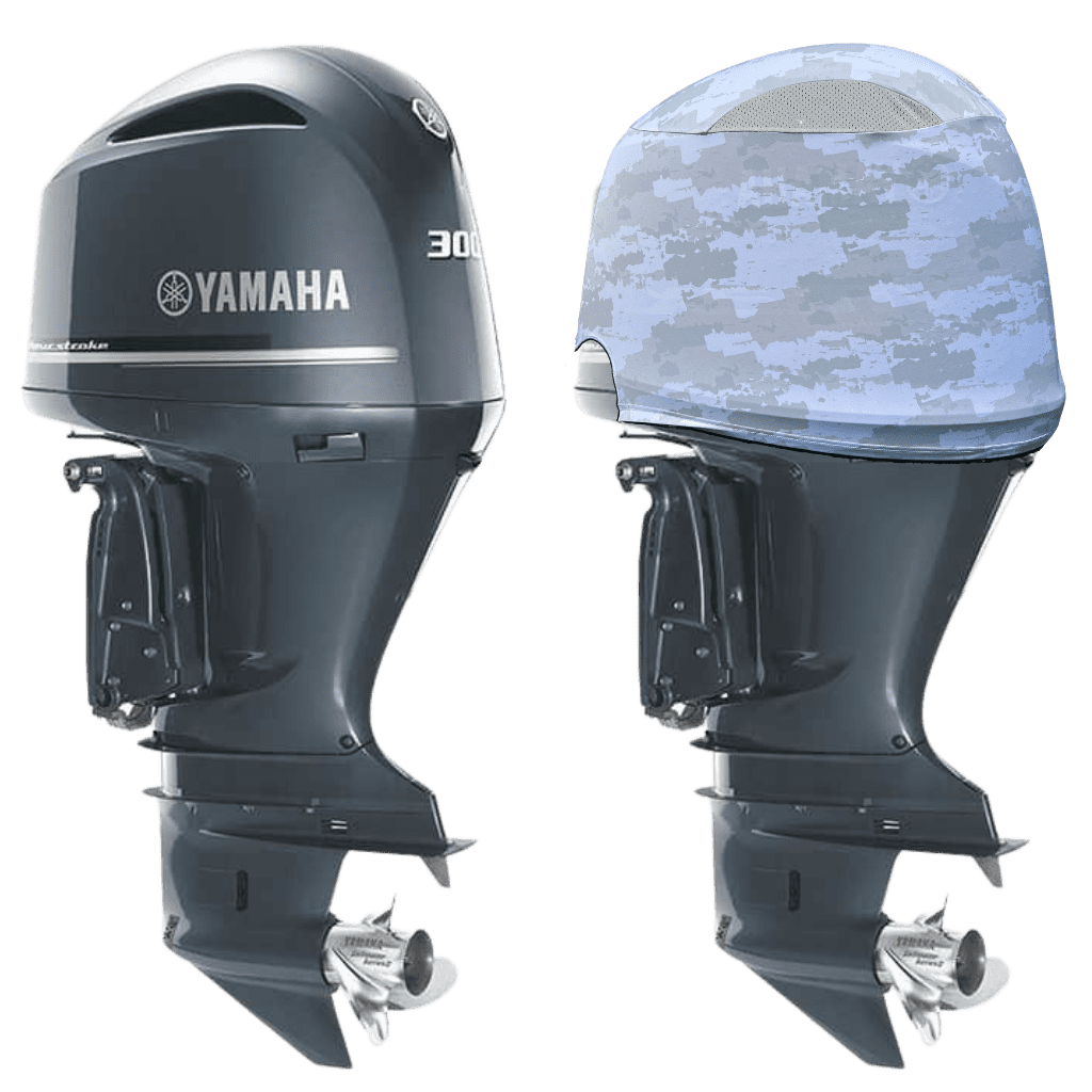 OUTERENVY Grey Digital Camo Outboard Motor Cover for Yamaha V6 4.2 F225 ...