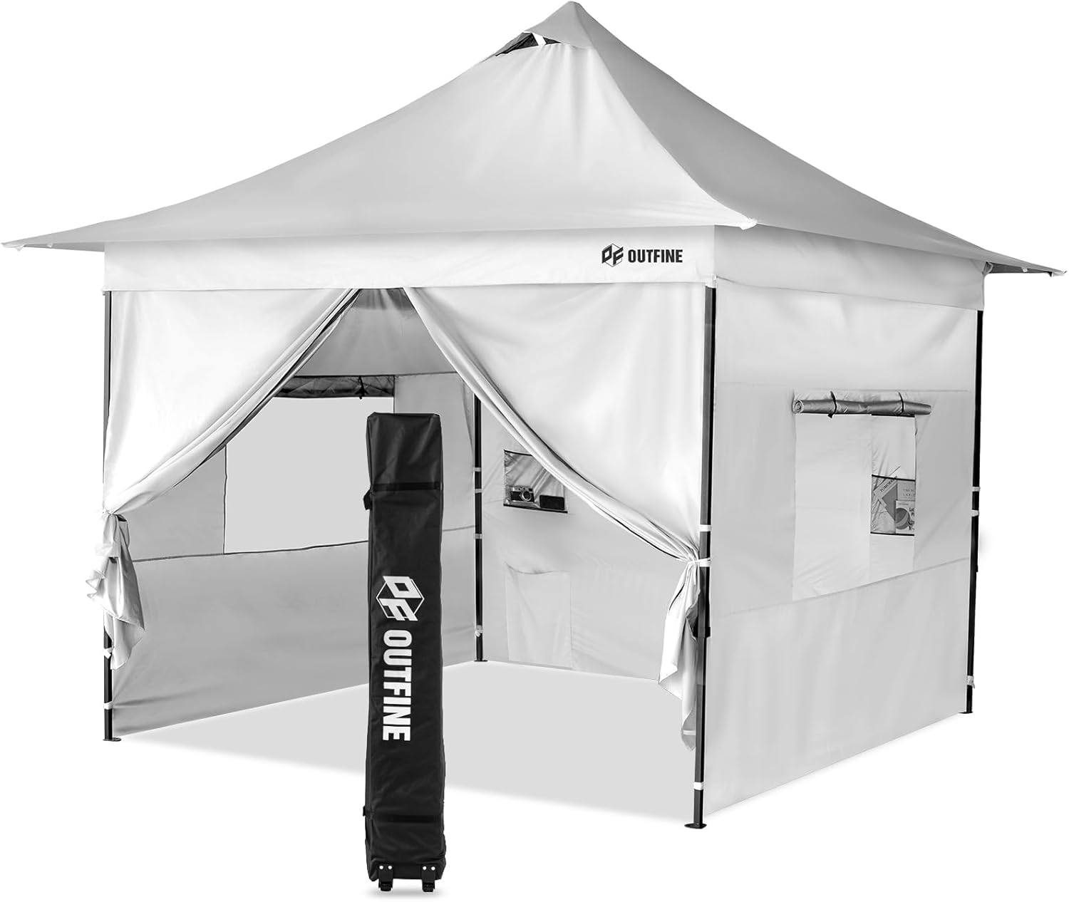 OUTFINE 12’x12’ Top 10’x10’ Base Heavy Duty Plus Pop up Commercial ...