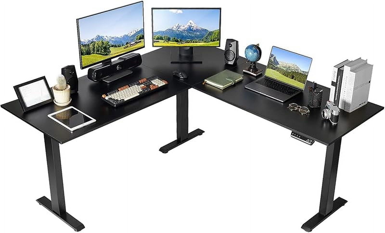 OUTFINE Heavy Duty Dual Motor Height Adjustable Standing Desk Electric ...