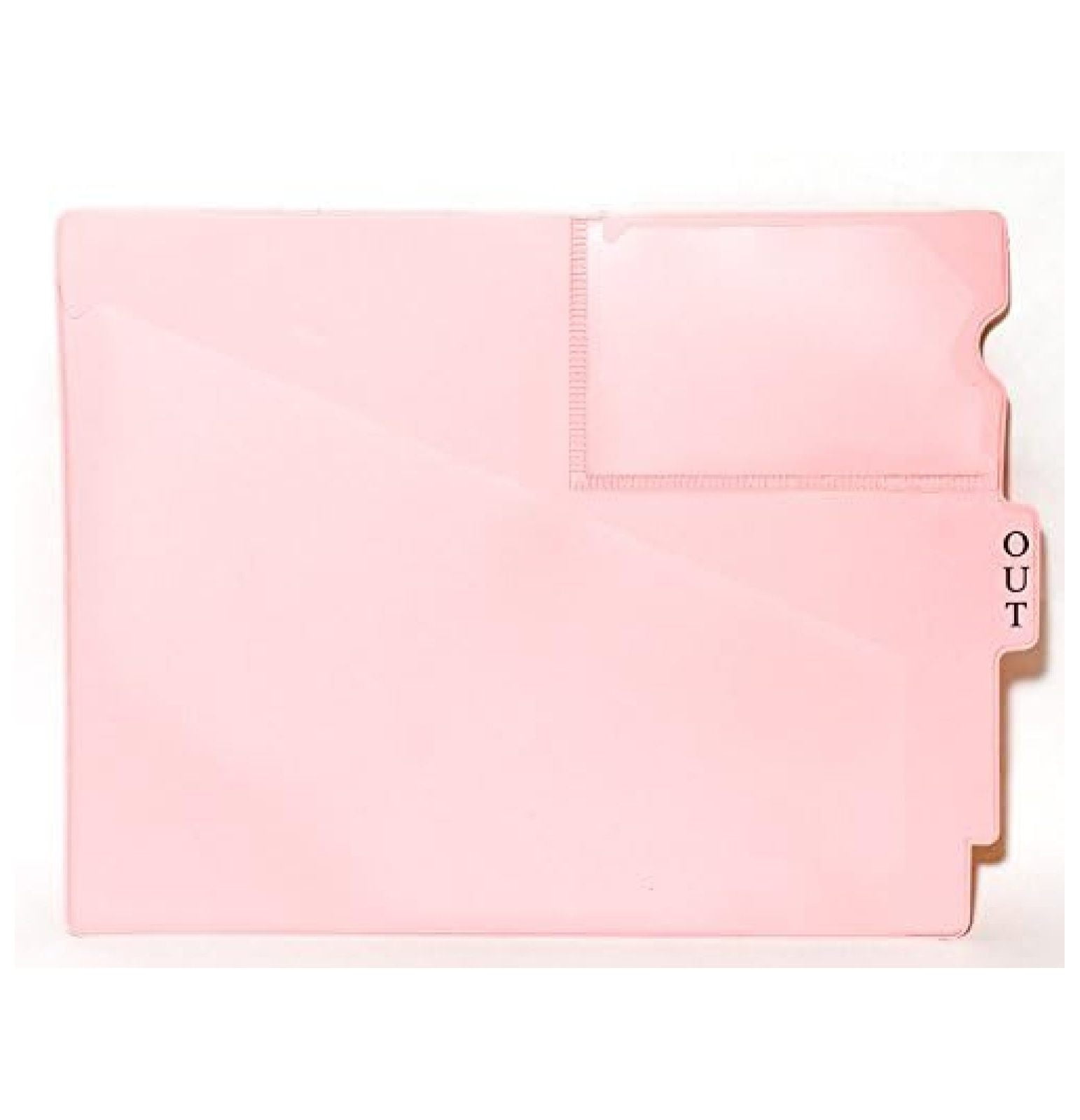 OUTGUIDES Vinyl Letter Size, 12 Pack - 2 Pocket Outguides with Center ...