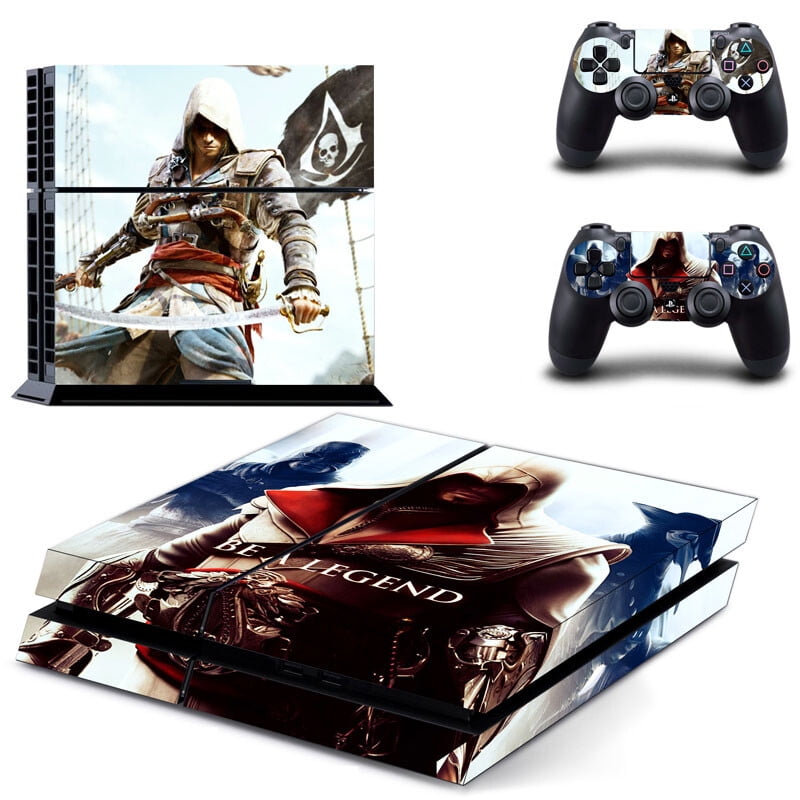 OUTMOIN Full Body Vinyl Skin Stickers for PS4 Console and Controllers ...