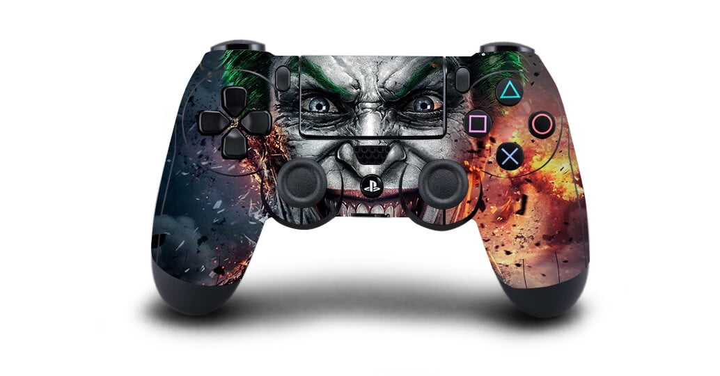 OUTMOIN Full Body Vinyl Skin Stickers for PS4 Controller - Smile ...