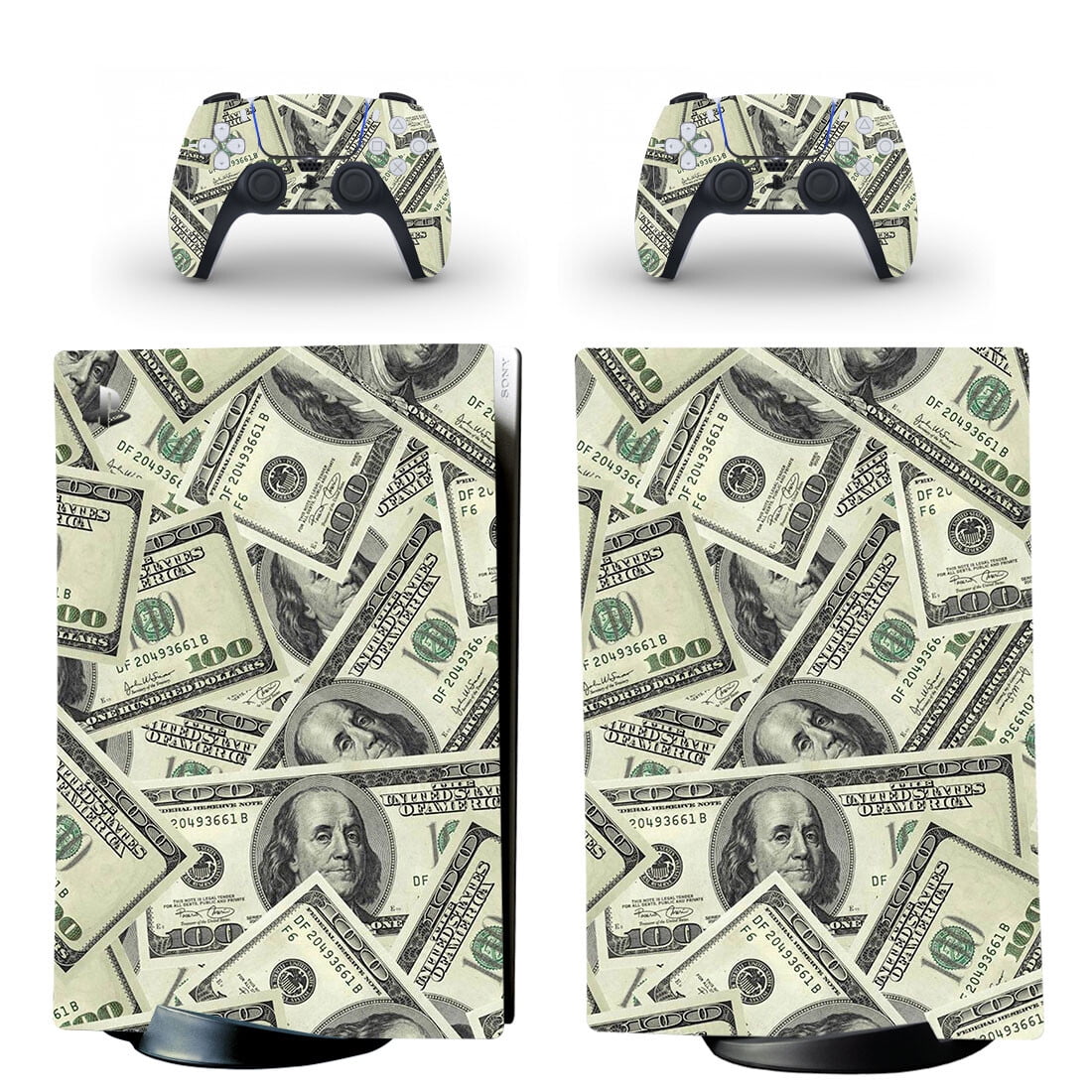 OUTMOIN Full Body Vinyl Skin Stickers for PS5 Digital Edition Console ...