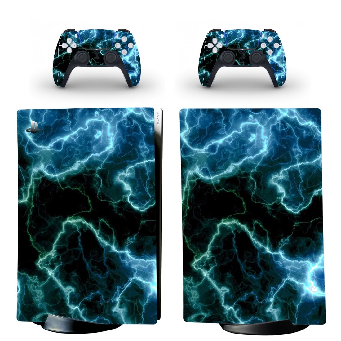 OUTMOIN Full Body Vinyl Skin Stickers for PS5 Digital Edition Console ...