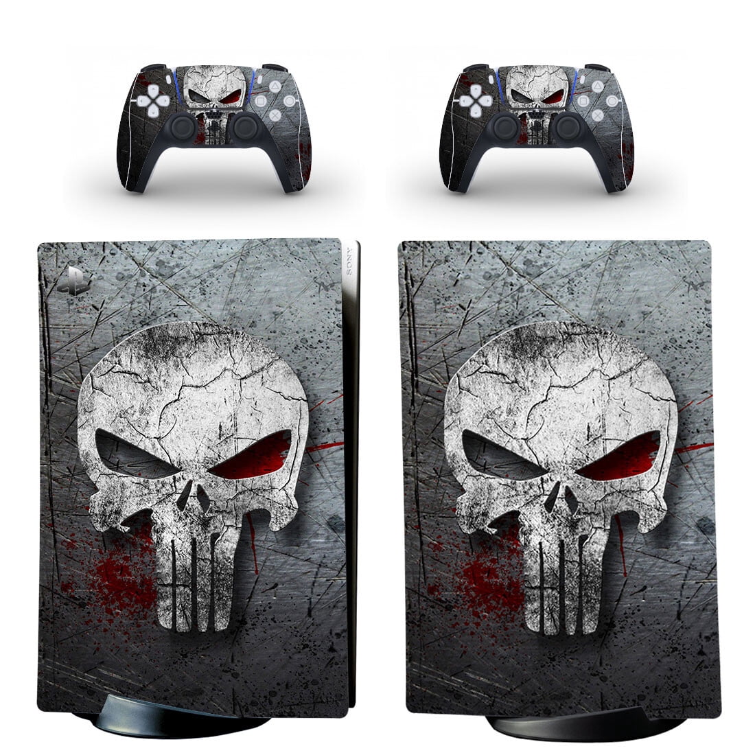 OUTMOIN Full Body Vinyl Skin Stickers for PS5 Digital Edition Console ...