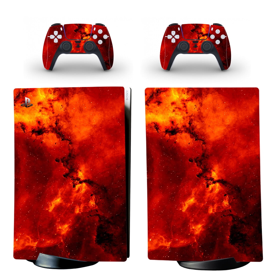 OUTMOIN Full Body Vinyl Skin Stickers for PS5 Digital Edition Console ...