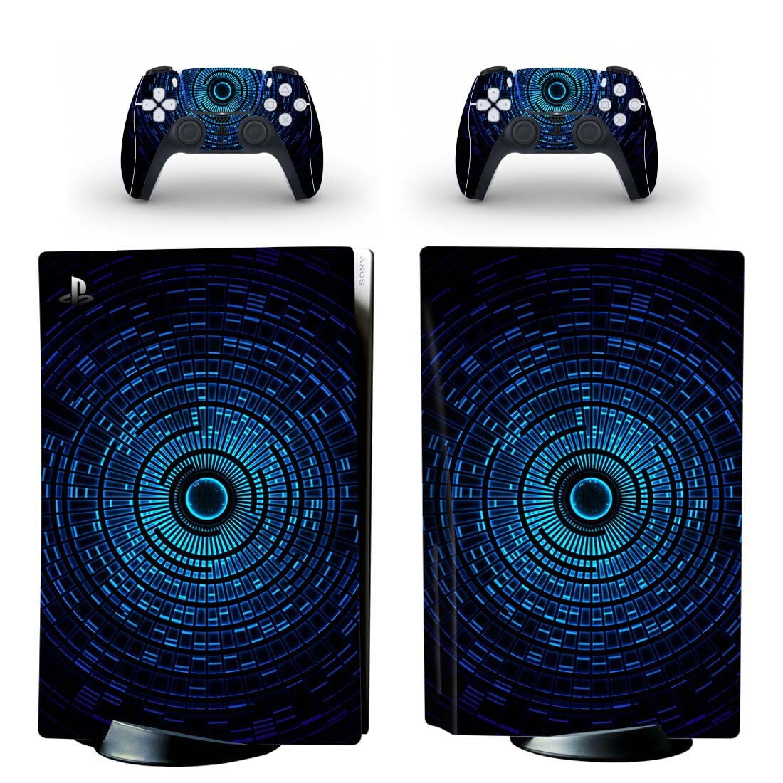 OUTMOIN Full Body Vinyl Skin Stickers for PS5 Disc Edition Console and ...