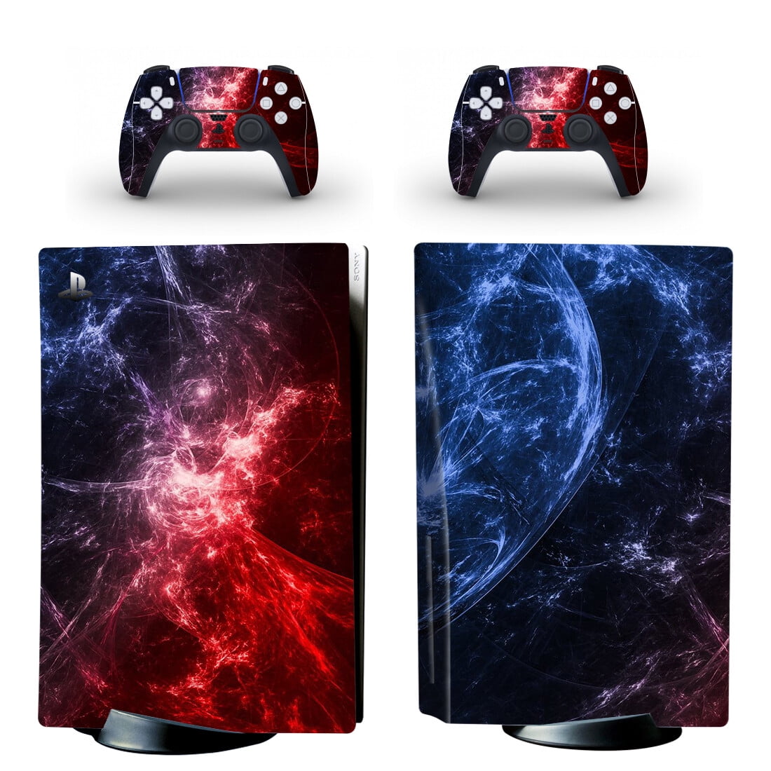 OUTMOIN Full Body Vinyl Skin Stickers for PS5 Disc Edition Console and ...