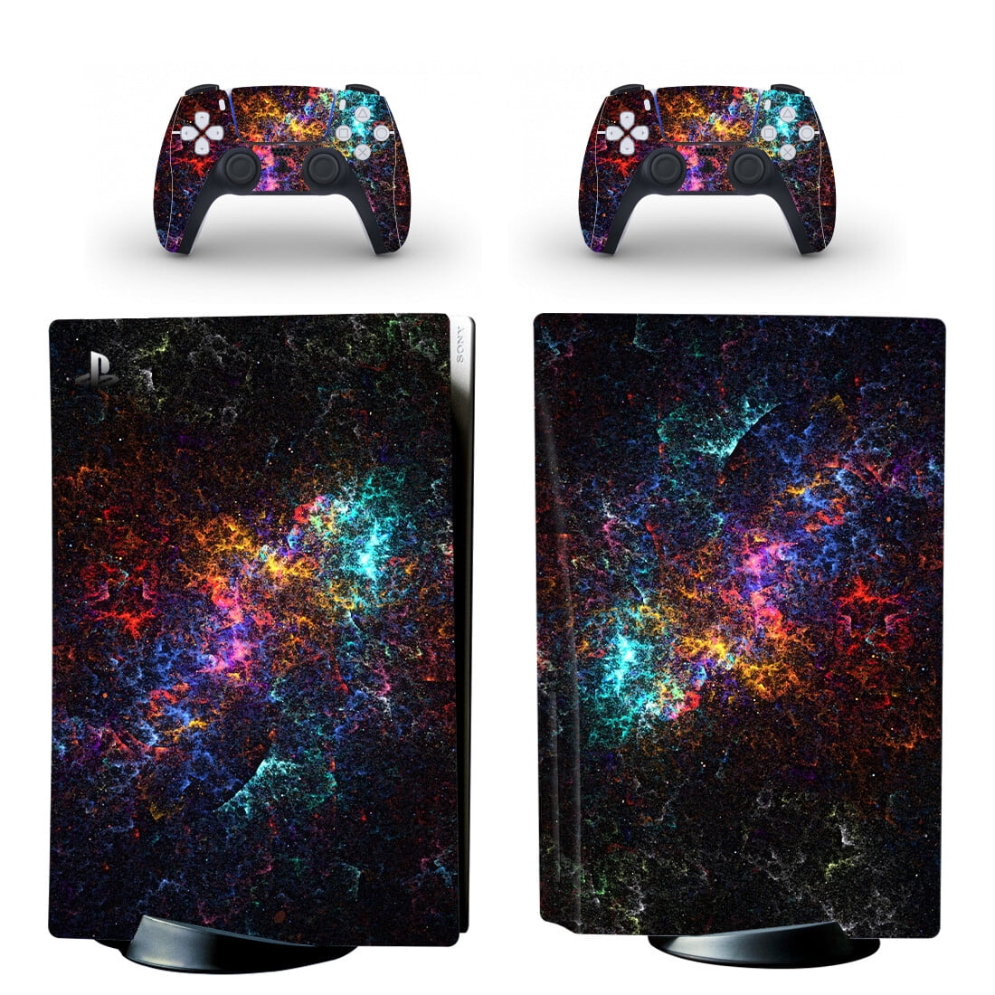 OUTMOIN Full Body Vinyl Skin Stickers for PS5 Disc Edition Console and ...