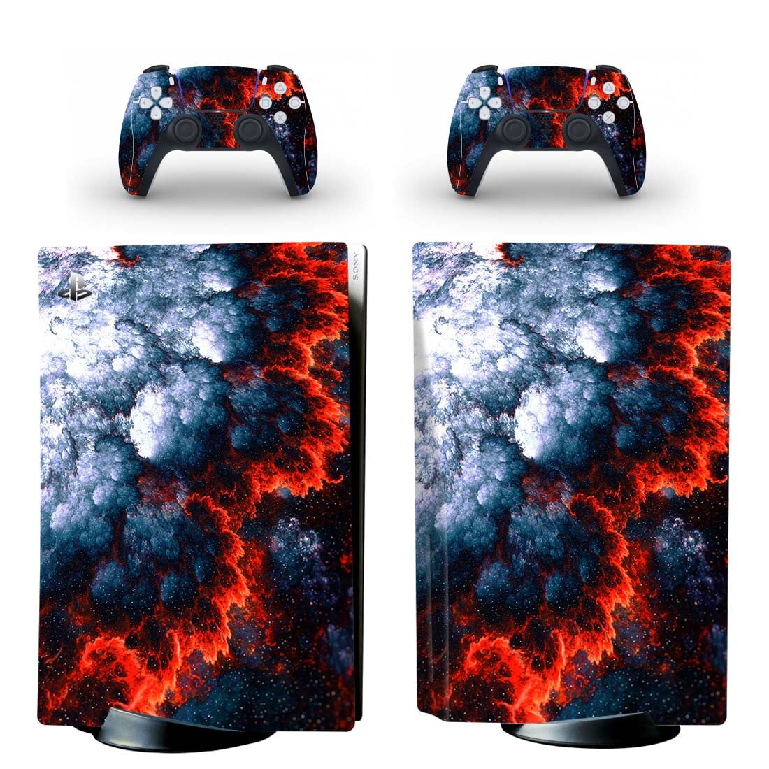 OUTMOIN Full Body Vinyl Skin Stickers for PS5 Disc Edition Console and ...