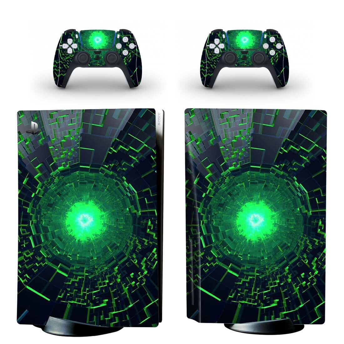 OUTMOIN Full Body Vinyl Skin Stickers for PS5 Disc Edition Console and ...