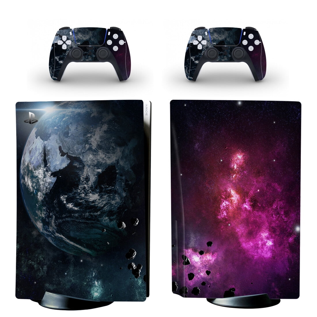 OUTMOIN Full Body Vinyl Skin Stickers for PS5 Disc Edition Console and ...