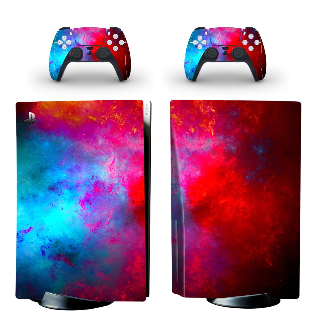 OUTMOIN Full Body Vinyl Skin Stickers for PS5 Disc Edition Console and ...