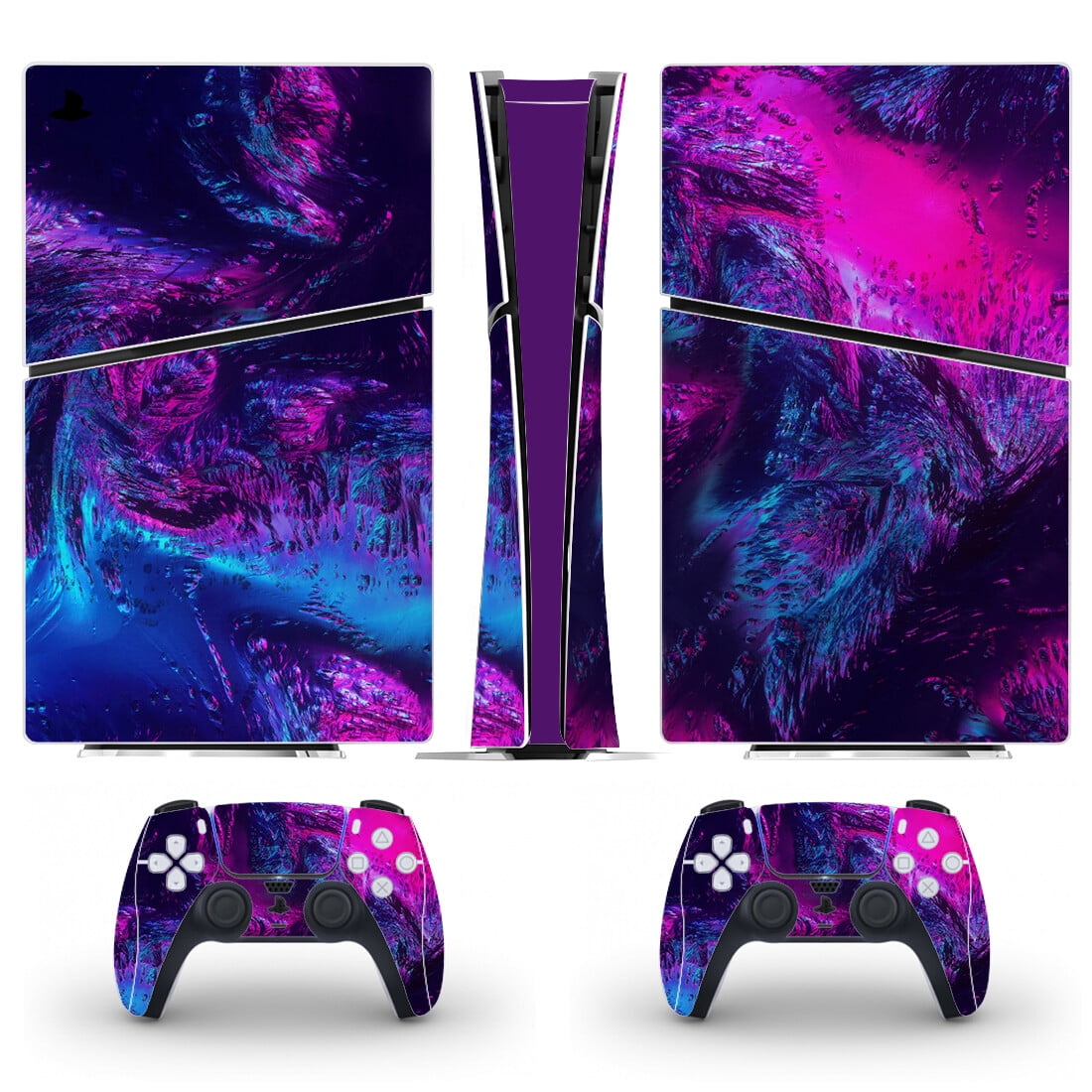 OUTMOIN Full Body Vinyl Skin Stickers for PS5 Slim Digital Edition ...