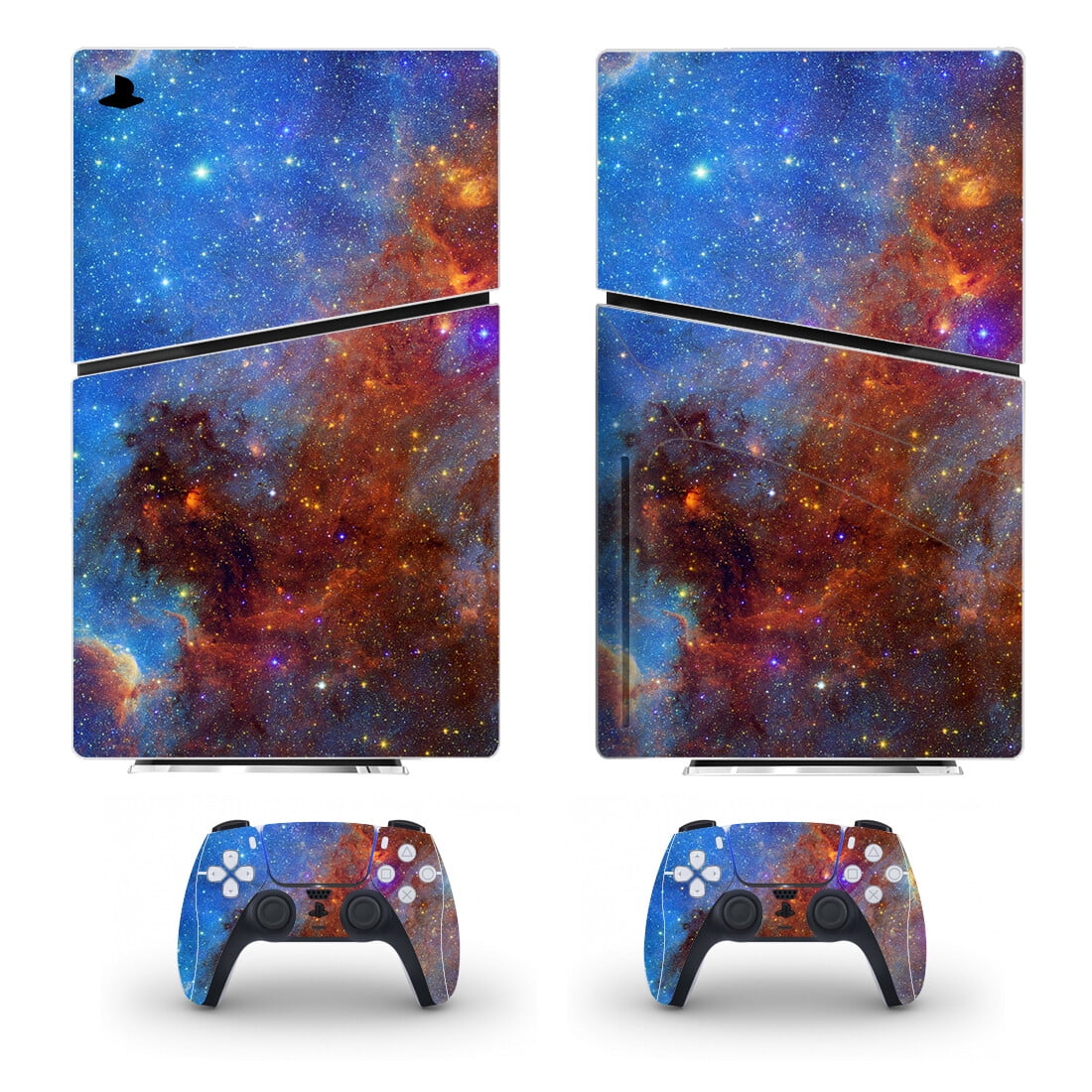 OUTMOIN Full Body Vinyl Skin Stickers for PS5 Slim Disc Edition Console ...