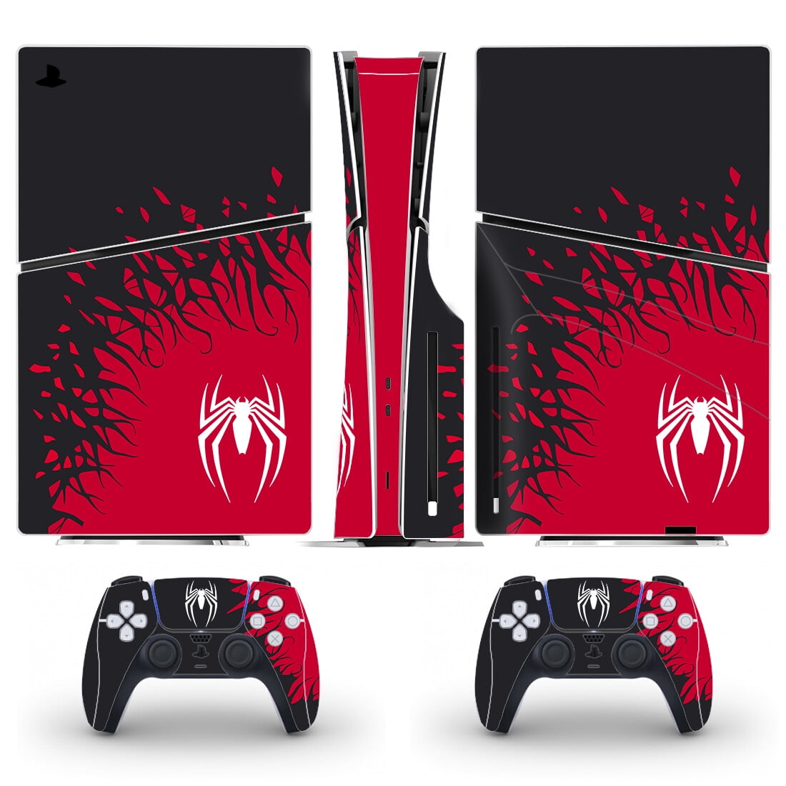 OUTMOIN Full Body Vinyl Skin Stickers for PS5 Slim Disc Edition Console ...