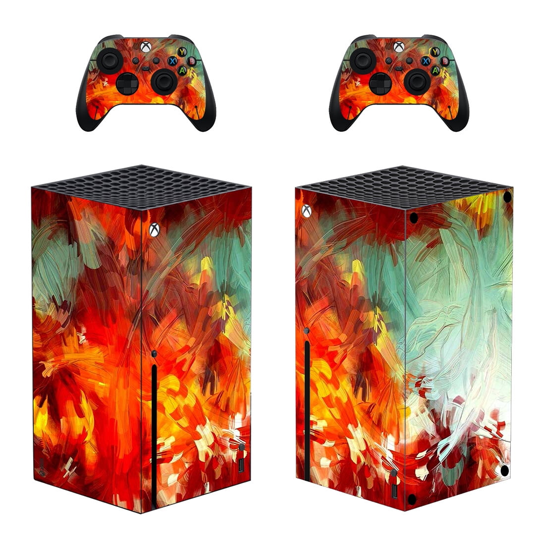 OUTMOIN Full Body Vinyl Skin Stickers for Xbox Series X Console and ...