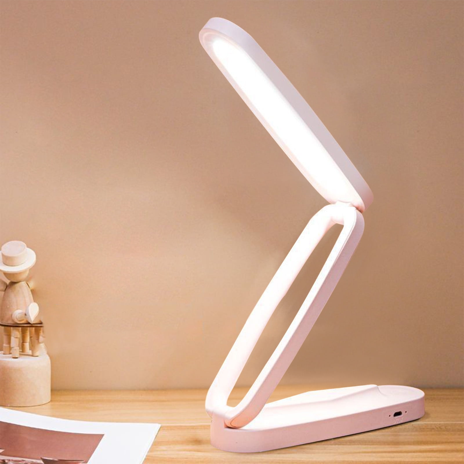OUTOLOXIT Desk Lamp, Compact Foldable LED Desk Lamp with 3 Color ...