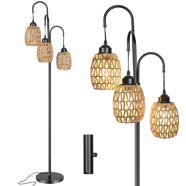 Indoor Brightech Teardrop Tall LED Floor Lamp, Living Room Light Pole ...