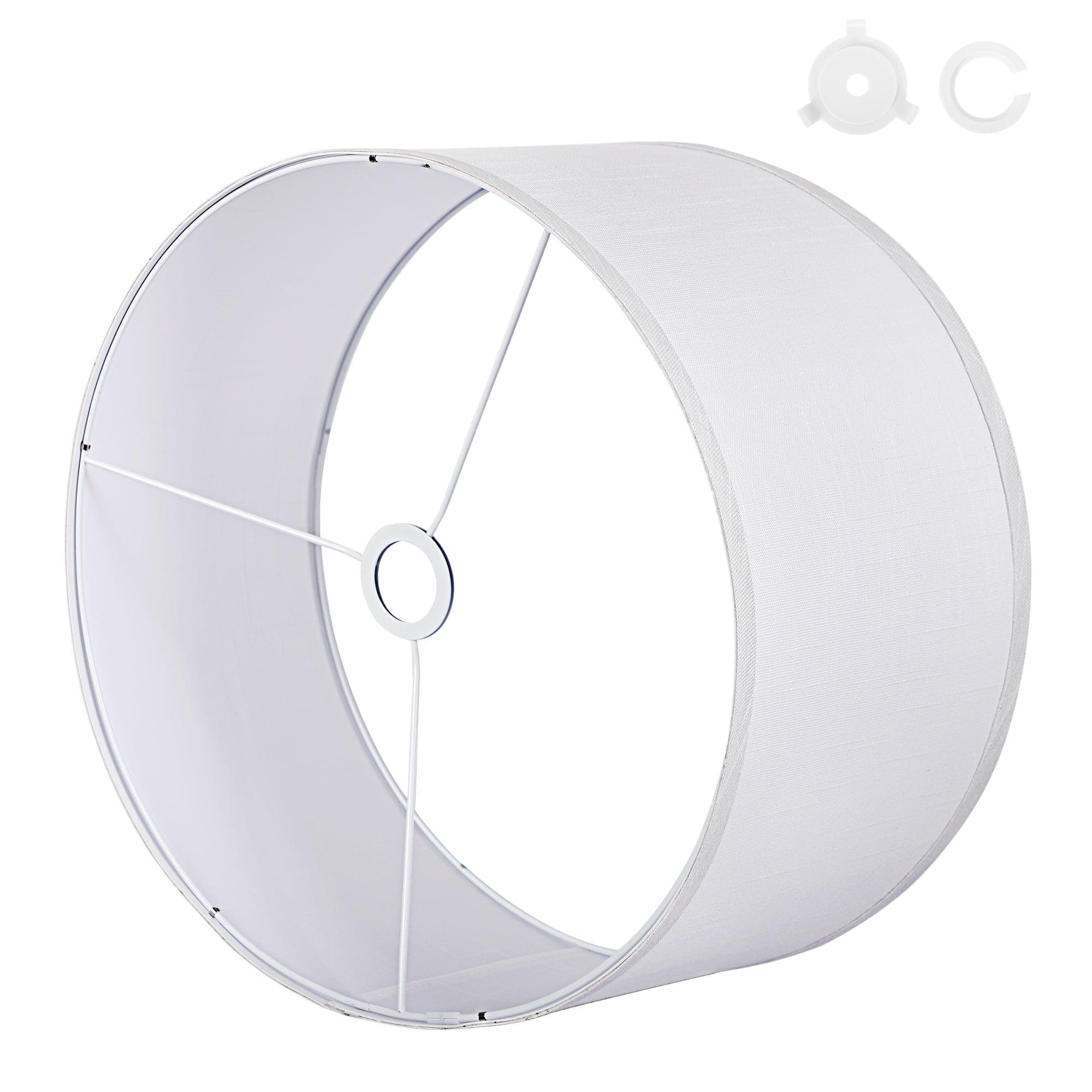 OUTON Large Drum Lamp Shades for Floor Lamps, 17.5