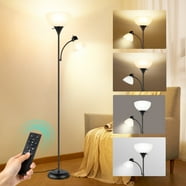 EDISHINE Adjustable Pole Dimmable Industrial Floor Lamp, 65 inch, 3 LED ...