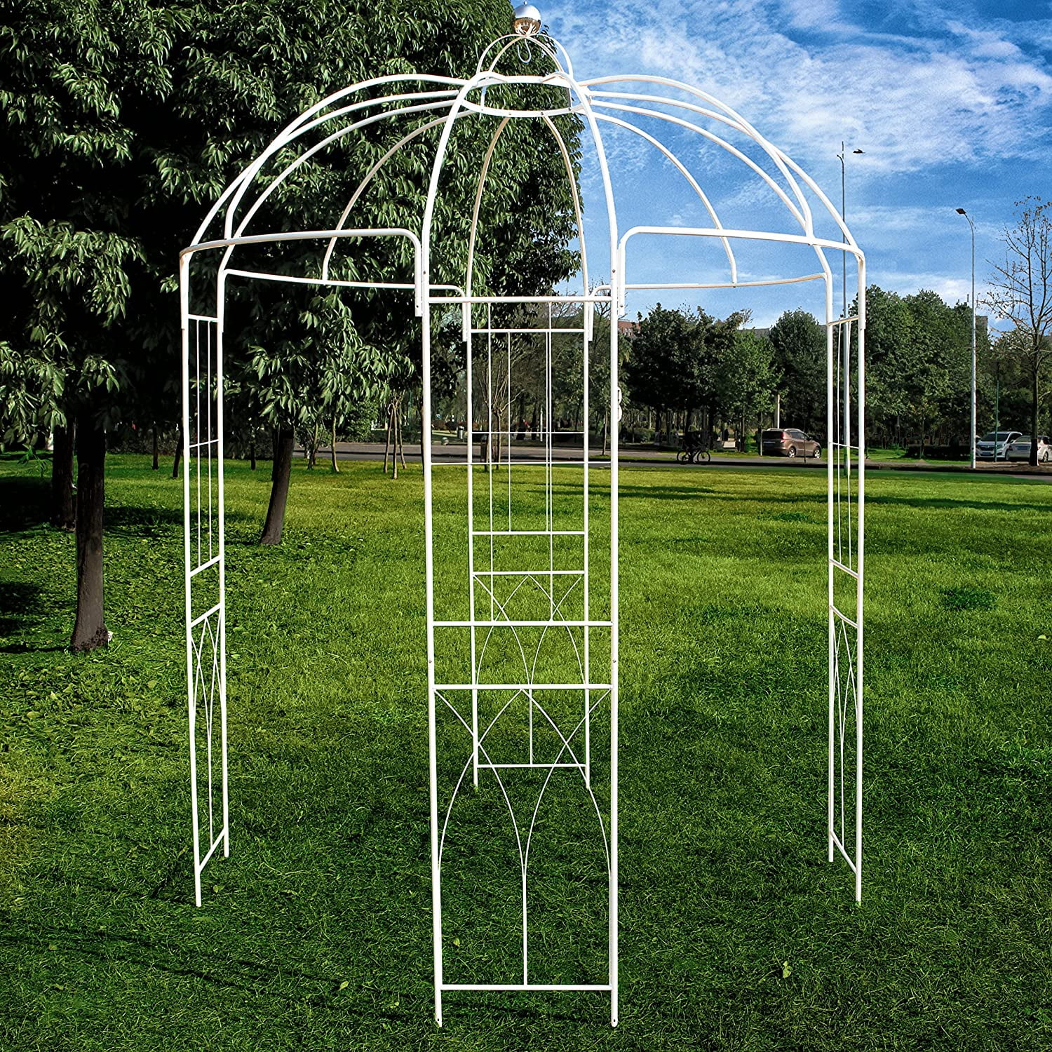 OUTOUR French Style Birdcage Shape Heavy Duty Gazebo, 9' Highx 6'6 ...