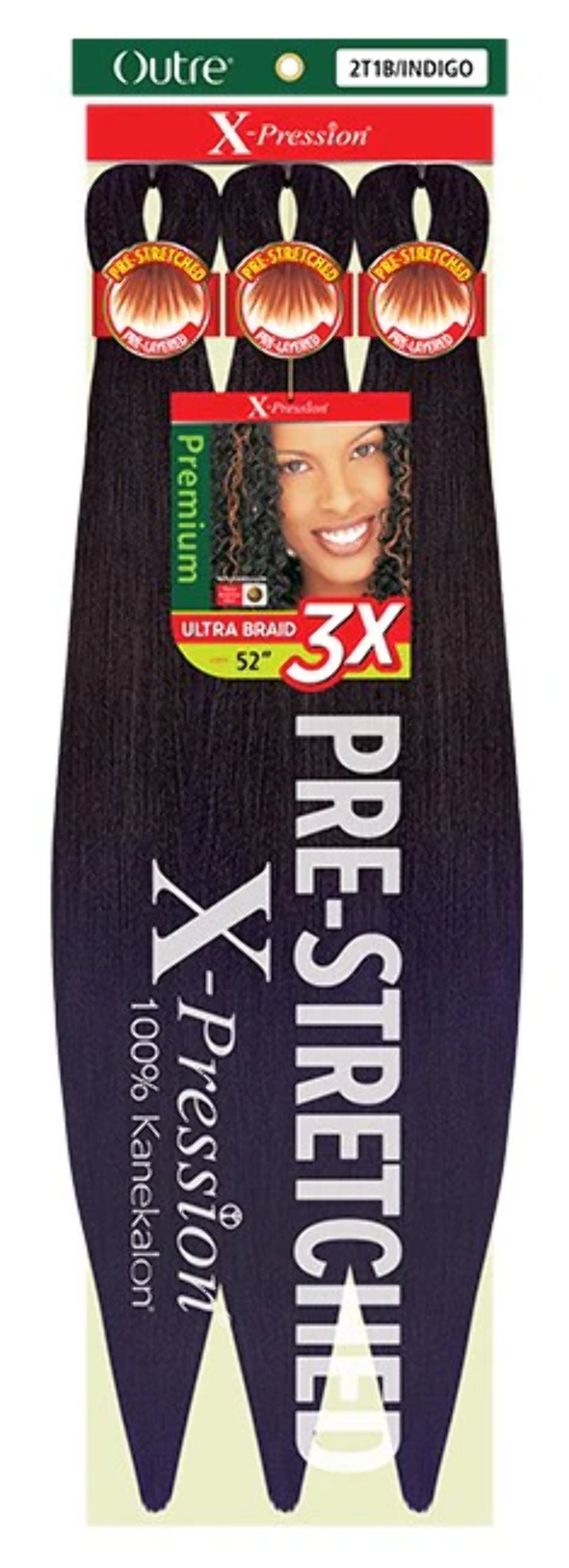 OUTRE - X-PRESSION BRAID PRE STRETCHED BRAID 42" 3X - Walmart.com