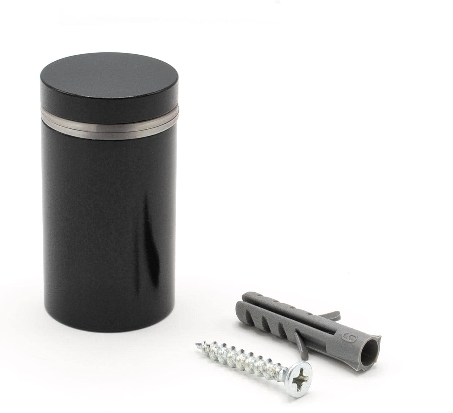 OUTWATER Sign Standoff 1" Diameter x 1-1/2" Barrel Length Black ...