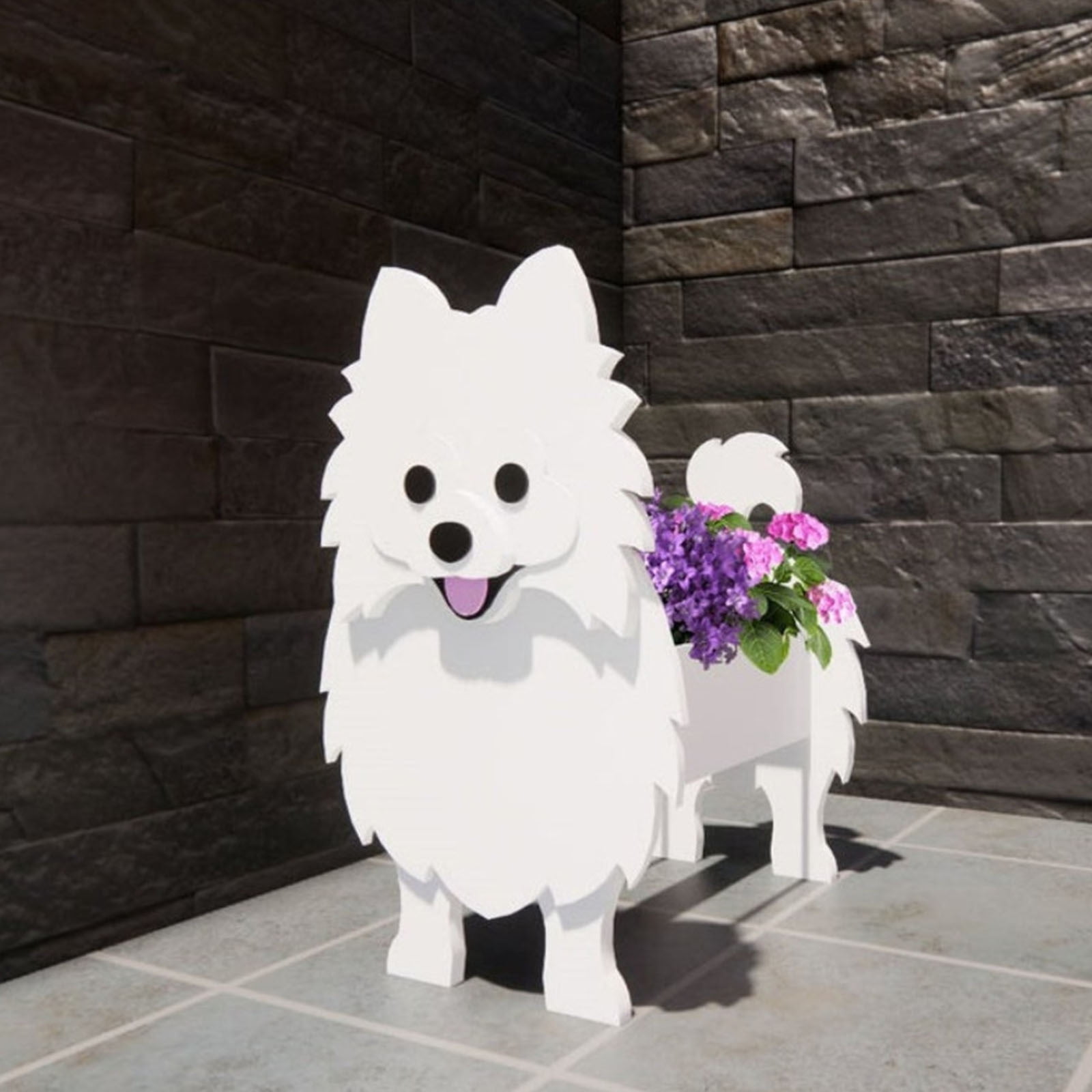 OUTlOU 1PC Flower Pot Dog Poodle Chihuahua CutePlanters Flower Pot Dog ...