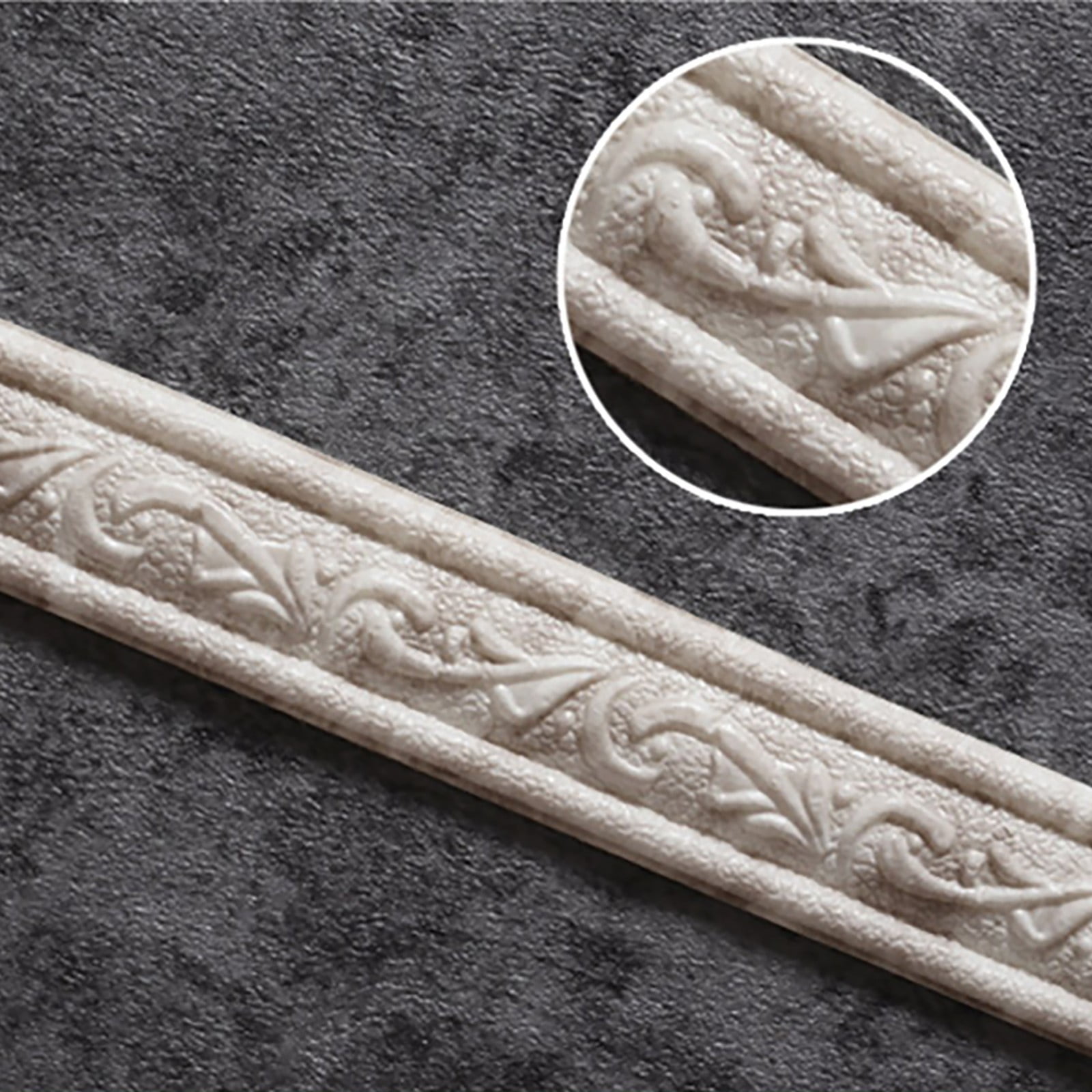 Outlou Wall Trim Line Skirting Border 3d Pattern Sticker Decorative