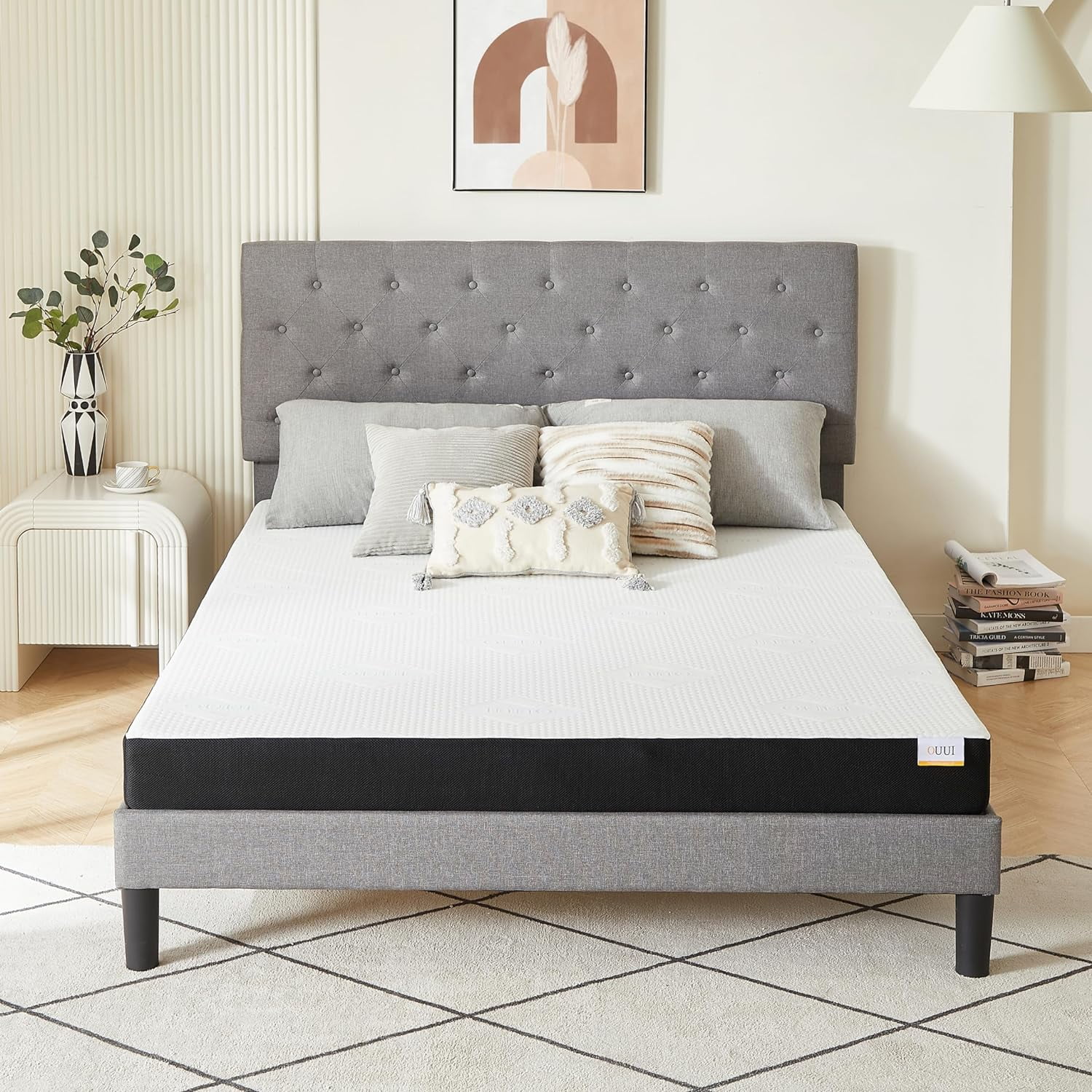 OUUI 5 Inch Gel Memory Foam Full Mattress Medium-Firm Waterproof Twin ...