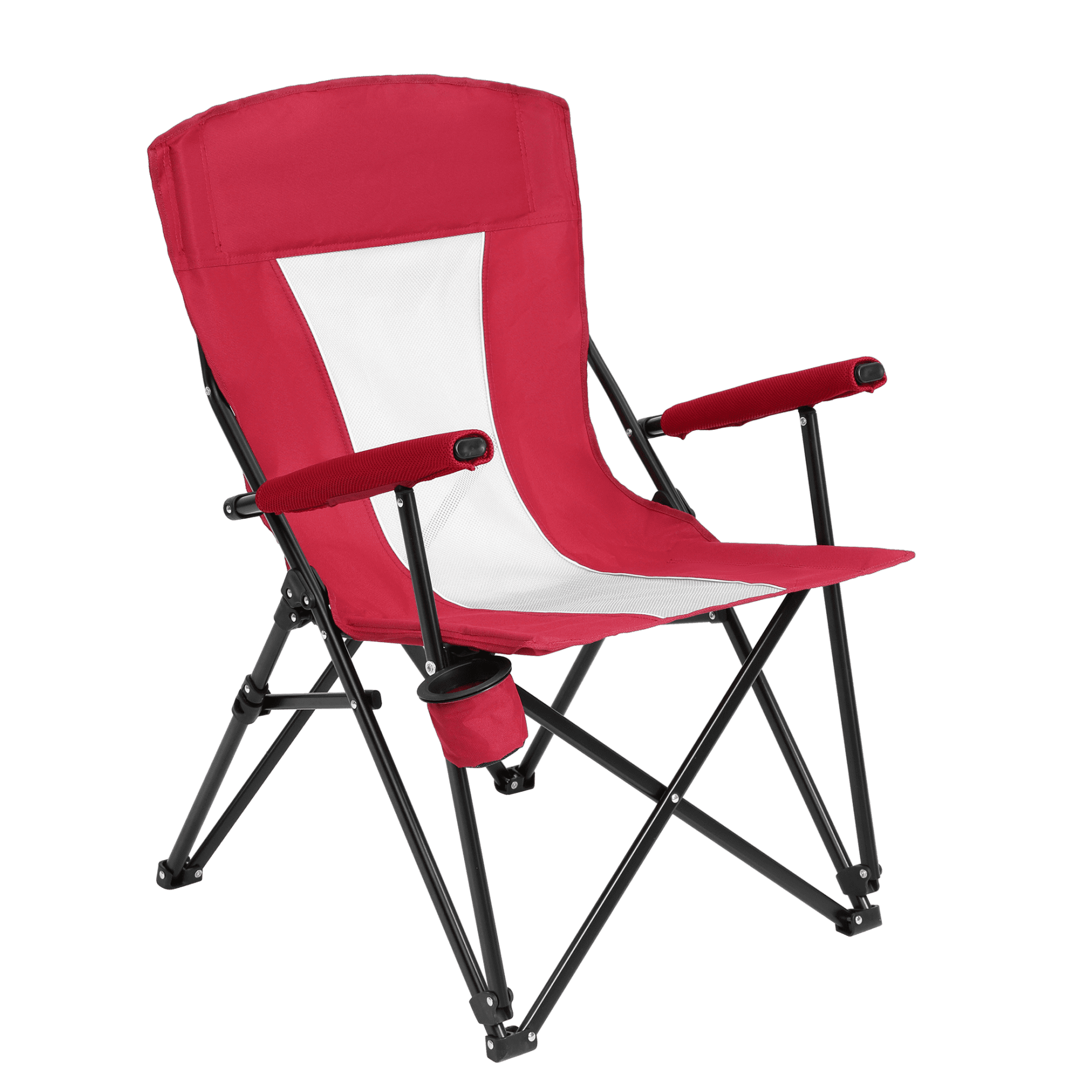 OUWI Breathable Quad Chair with Carry Bag, Red - Walmart.com