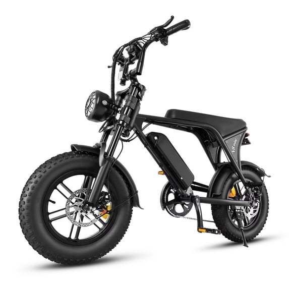 OUXI V8 Mini Electric Bike for Adults, 16" Fat Tire Ebike, 500W ...