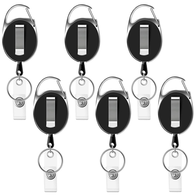 KEY-BAK MID6 Retractable Carabiner Keychain with 36" Retractable Cord ...