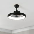 OVAL AIR Loren 20" Modern Contemporary 6-Speed Metal Mobile-App/Remote ...
