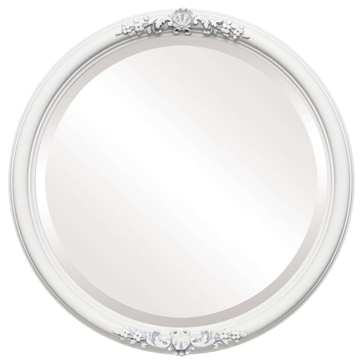 OVALCREST by The OVALCREST Mirror Store Contessa Framed Round Mirror in ...