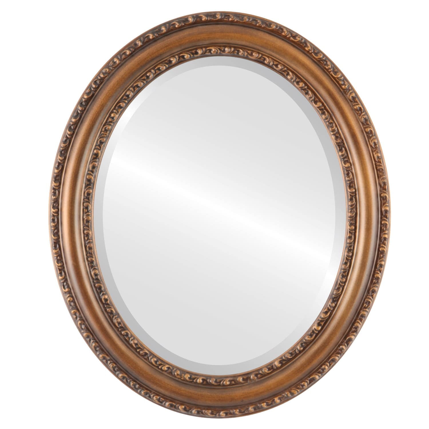 OVALCREST by The OVALCREST Mirror Store Dorset Framed Oval Mirror in ...