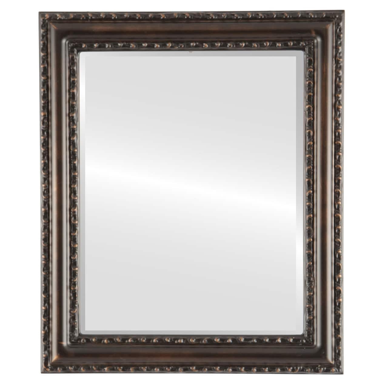 OVALCREST by The OVALCREST Mirror Store Dorset Framed Rubbed Bronze ...