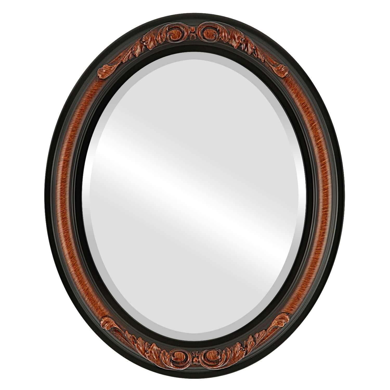 OVALCREST by The OVALCREST Mirror Store Florence Framed Oval Mirror in ...